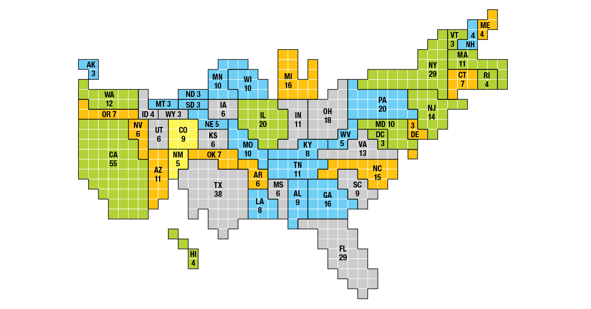 Status of National Popular Vote Bill in Each State | National Popular Vote